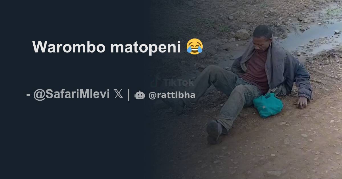 Warombo matopeni 😂 - المسلسل من safari mlevi @SafariMlevi - رتبها