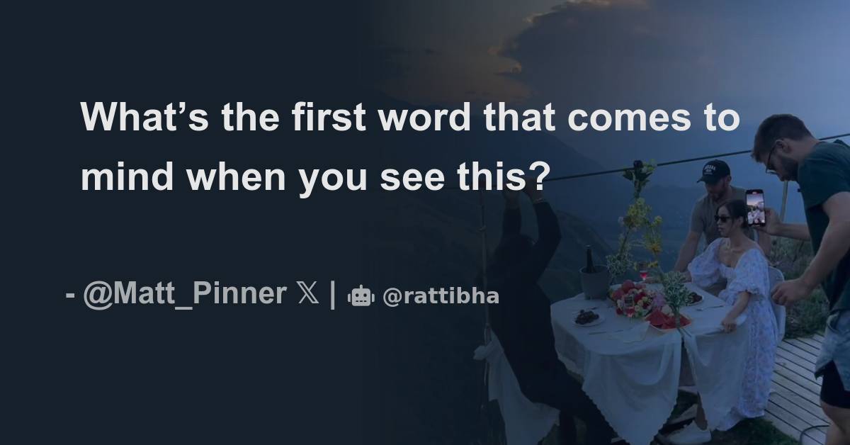 What’s the first word that comes to mind when you see this? - المسلسل ...