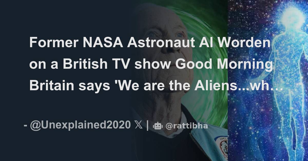 Former NASA Astronaut Al Worden on a British TV show Good Morning ...