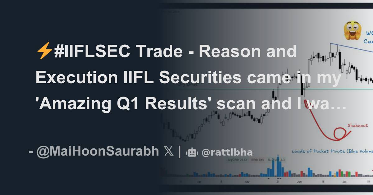 ⚡️#IIFLSEC Trade - Reason and Execution IIFL Securities came in my ...