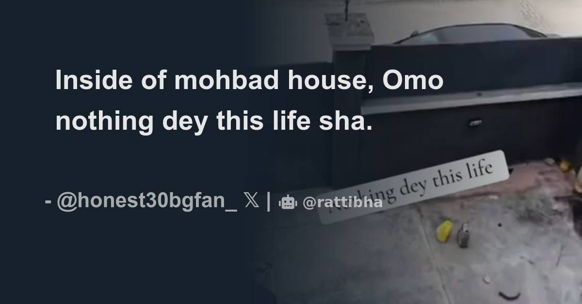 Inside of mohbad house, Omo nothing dey this life sha. - المسلسل من honest30bgfan @honest30bgfan ...
