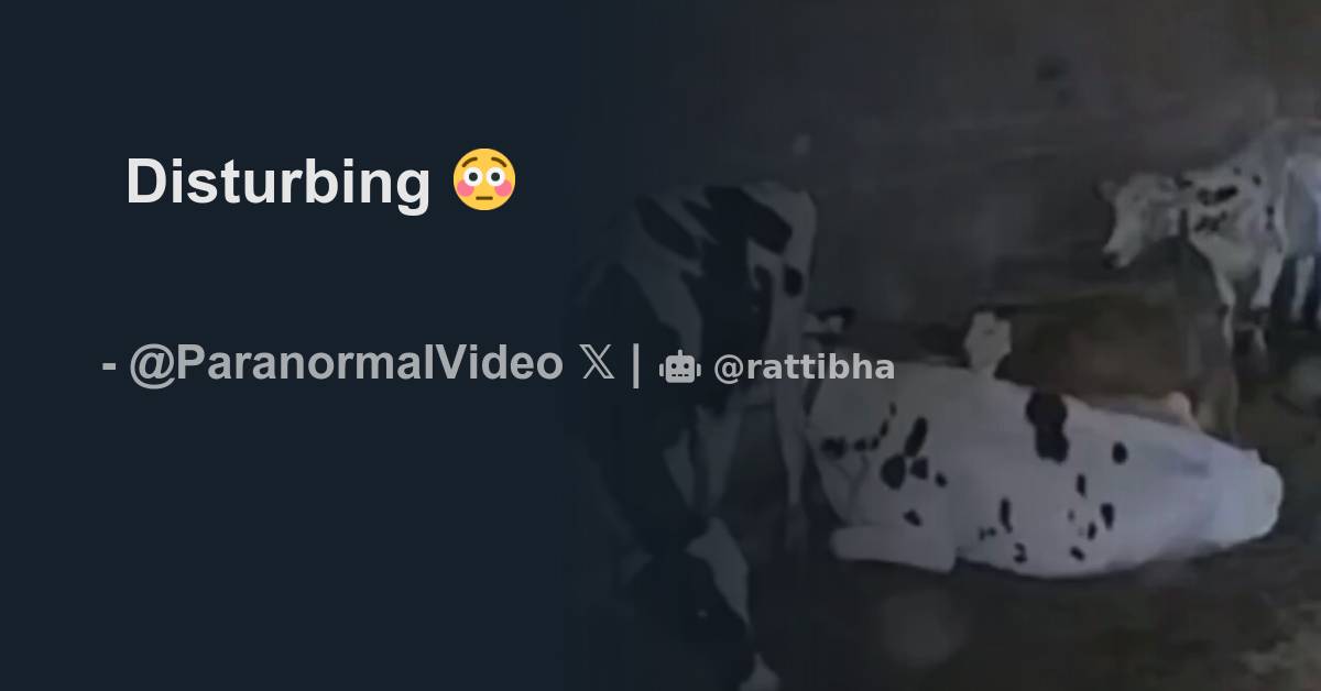 Disturbing 😳 - Thread from Weird Things Caught On Camera ...