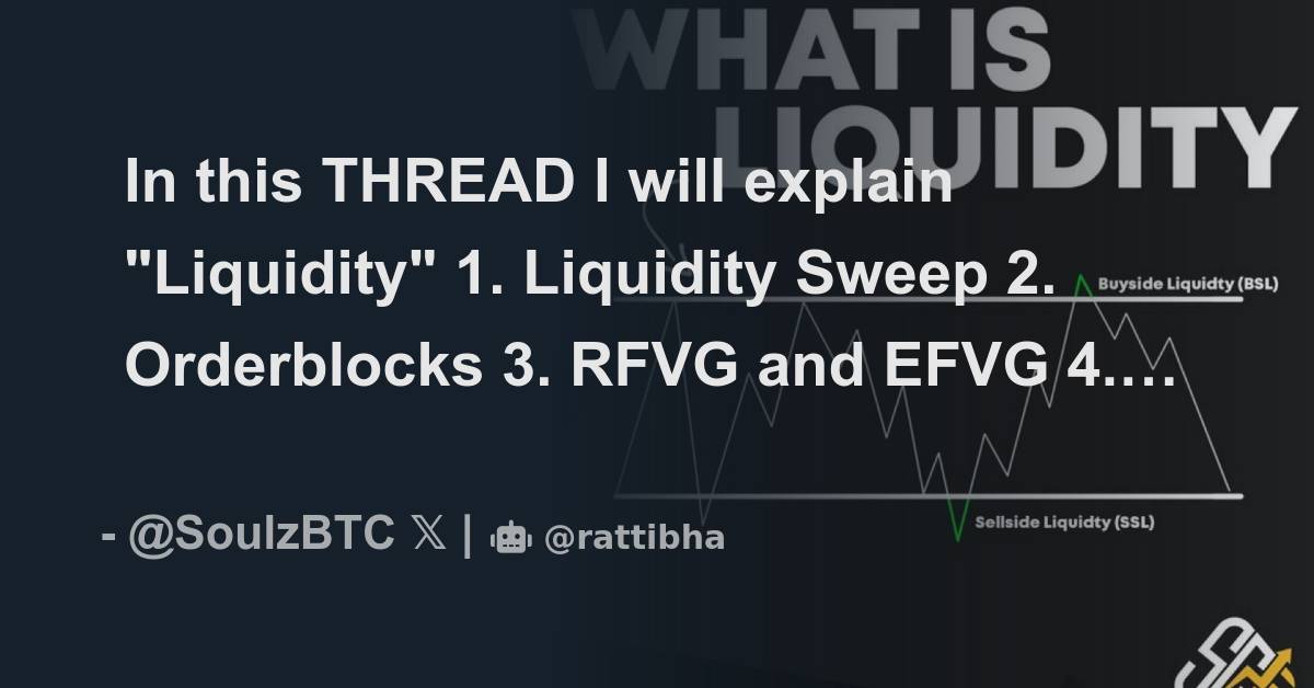 In this THREAD I will explain "Liquidity" 1. Liquidity Sweep 2 ...