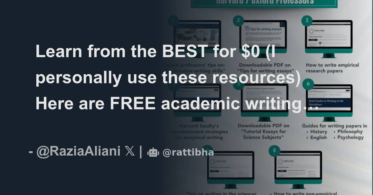 Learn from the BEST for $0 (I personally use these resources) Here are ...