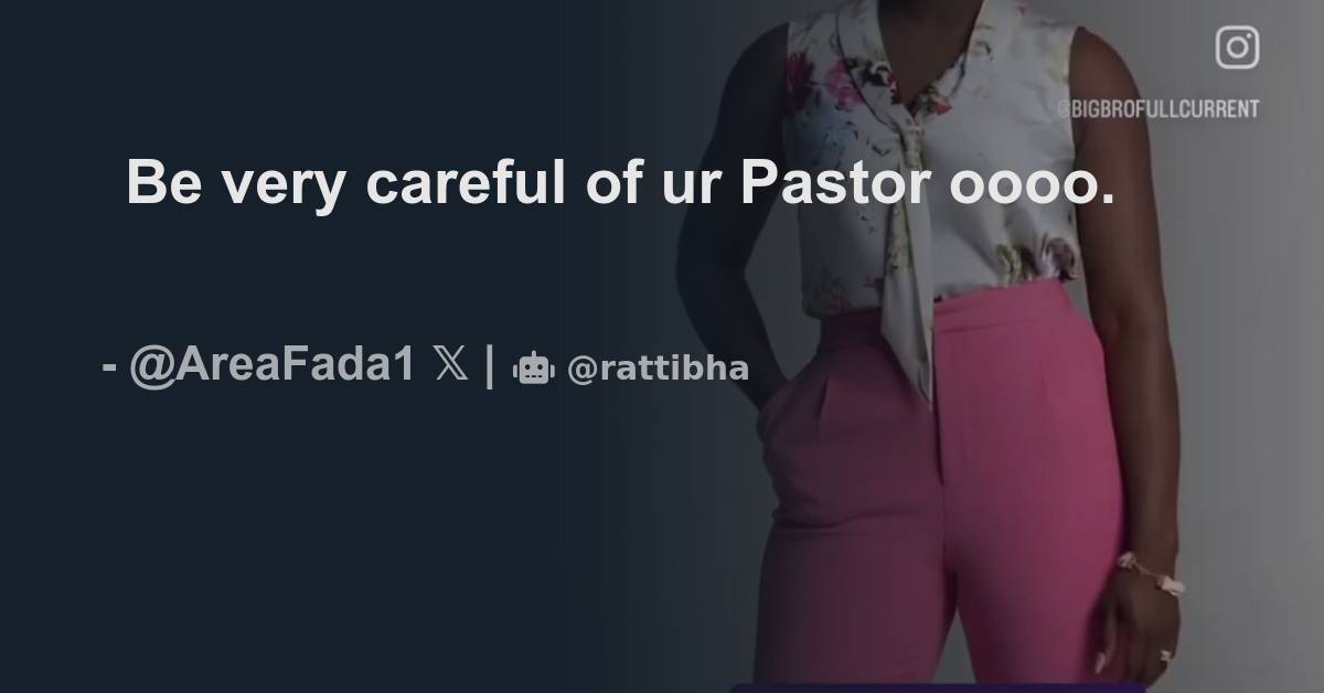 Be very careful of ur Pastor oooo. - المسلسل من Charly Boy Area Fada 1 ...