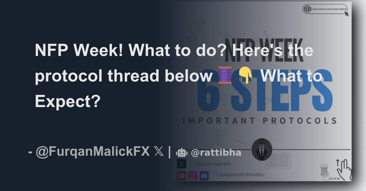 NFP Week! What to do? Here's the protocol thread below 🧵👇 - Thread from ...
