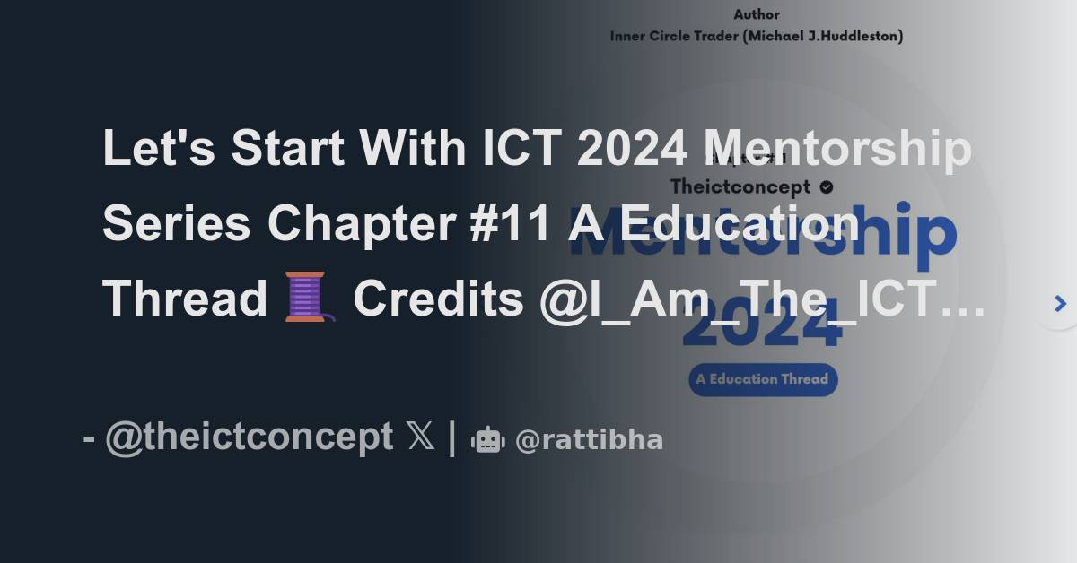 Let's Start With ICT 2024 Mentorship Series Chapter #11 A Education ...