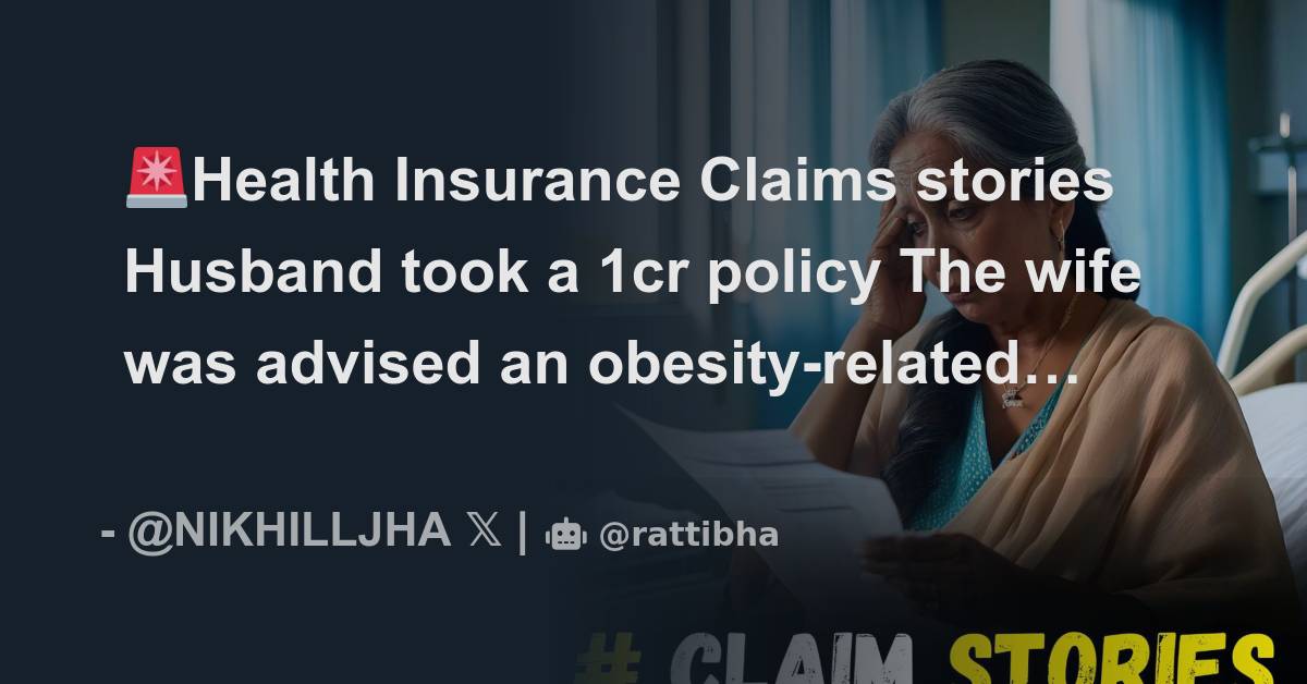 🚨Health Insurance Claims stories Husband took a 1cr policy The wife was ...
