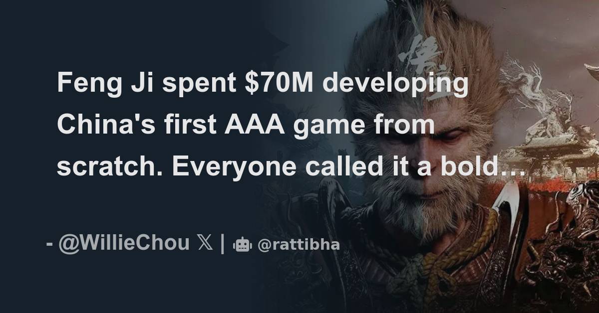 Feng Ji spent $70M developing China's first AAA game from scratch ...