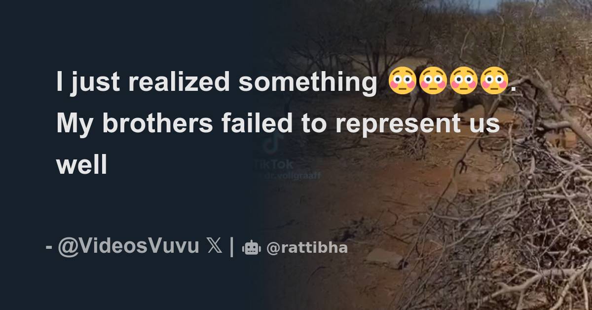 I just realized something 😳😳😳😳. My brothers failed to represent us well - المسلسل من Vuvu Videos ...