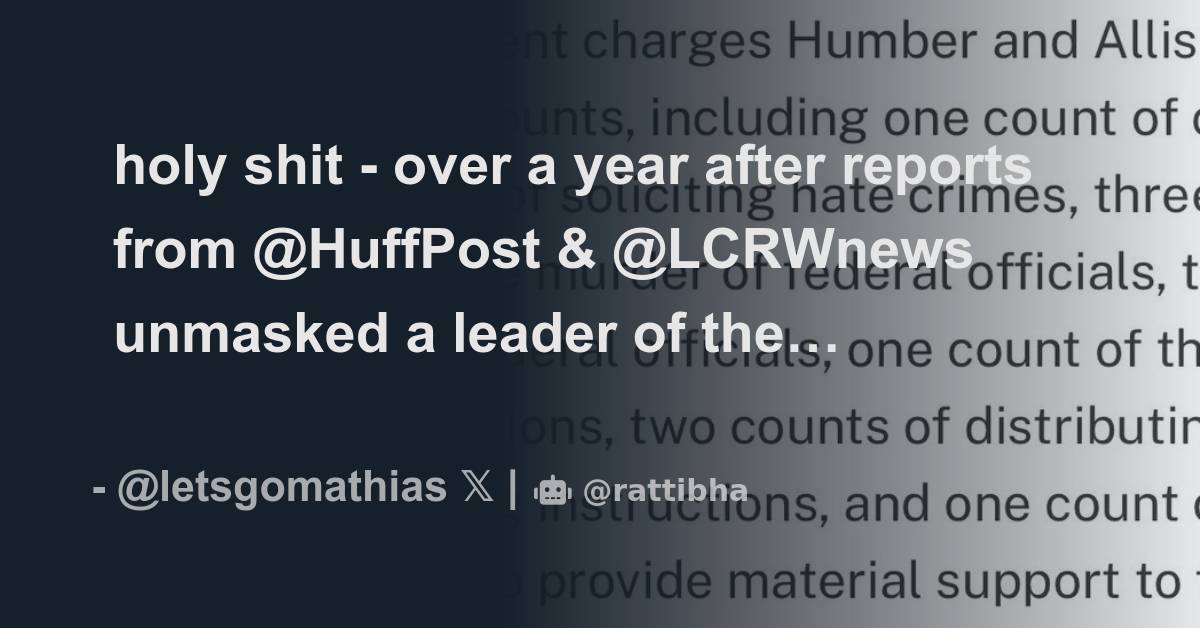 holy shit - over a year after reports from @HuffPost & @LCRWnews ...