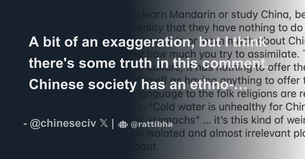 A bit of an exaggeration, but I think there's some truth in this ...