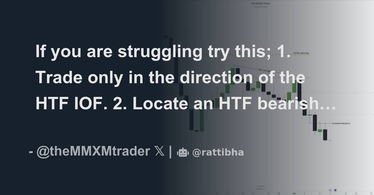 If you are struggling try this; 1. Trade only in the direction of the ...