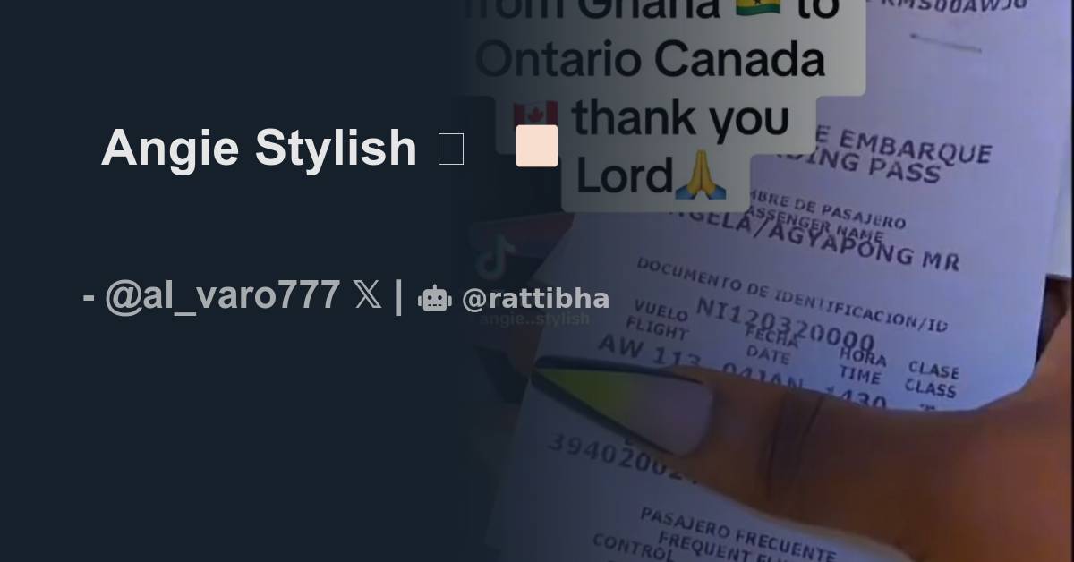 Angie Stylish 🤌🏻 - Thread from 𝔸𝕝 𝕍𝕒𝕣𝕠 𝕏 @al_varo777 - Rattibha