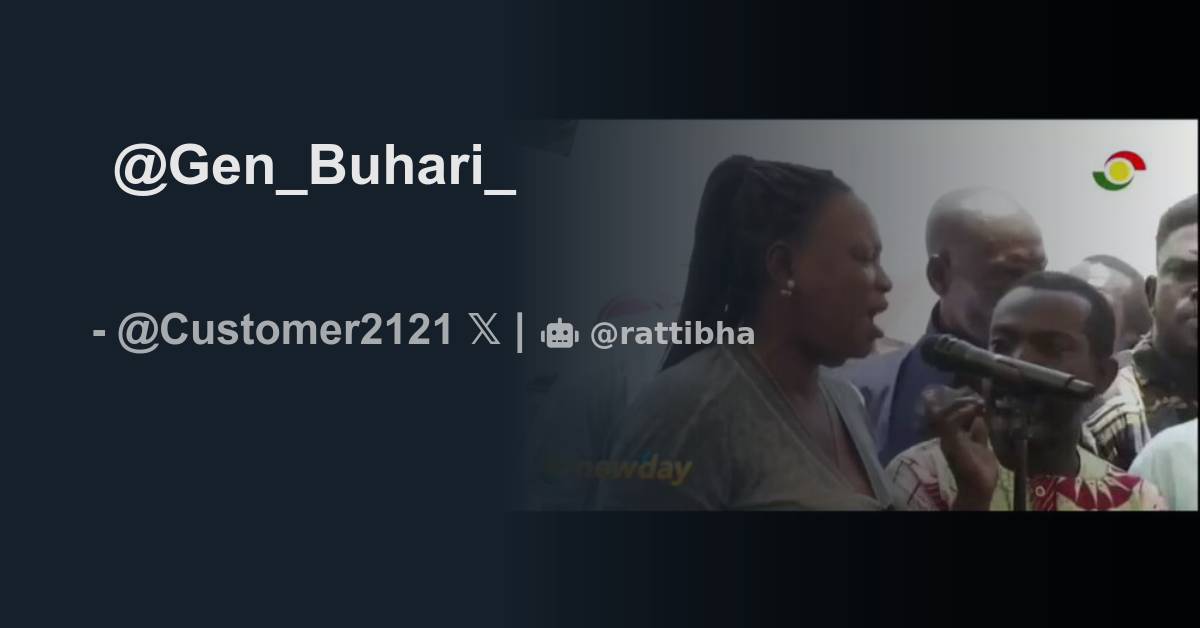 @Gen_Buhari_ - المسلسل من Sosoo Lament @Customer2121 - رتبها