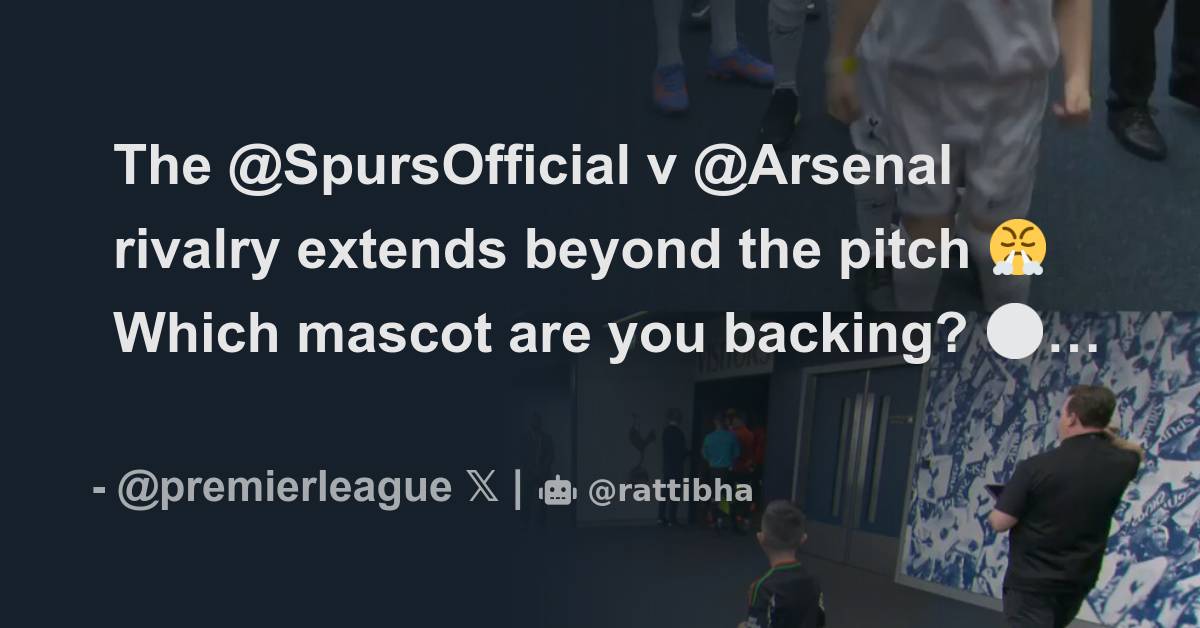 The @SpursOfficial v @Arsenal rivalry extends beyond the pitch 😤 Which ...