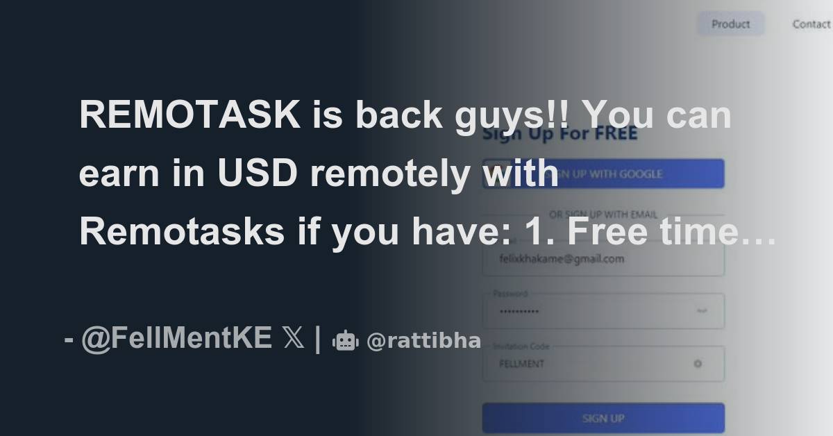 REMOTASK is back guys!! You can earn in USD remotely with Remotasks if ...