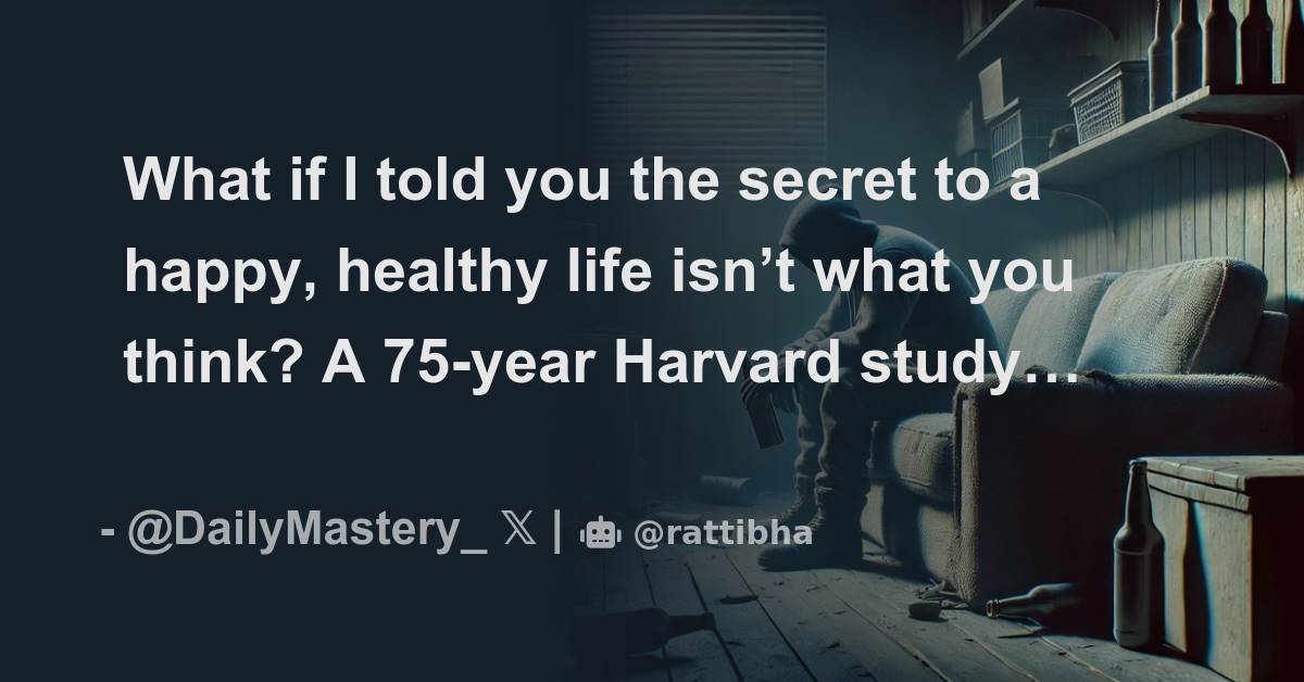 What if I told you the secret to a happy, healthy life isn’t what you ...