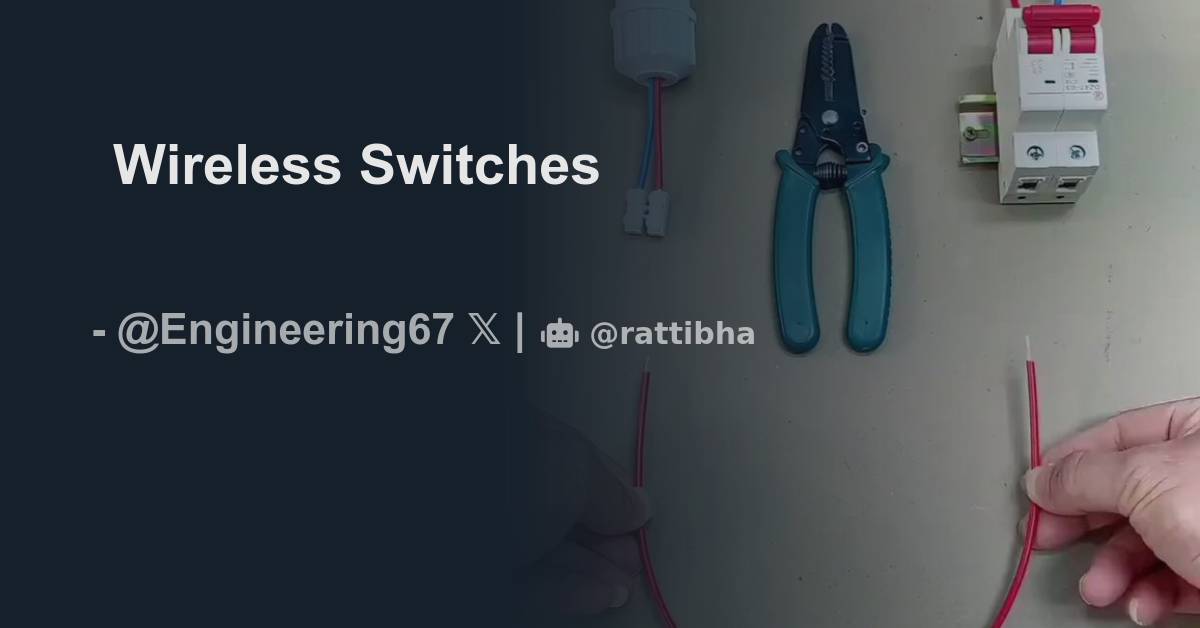 Wireless Switches - Thread from Engineering Explained @Engineering67 ...