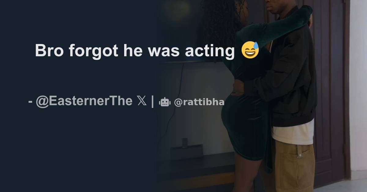 Bro forgot he was acting 😅 - Thread from Eto'o Joel 🇺🇬 @EasternerThe - Rattibha