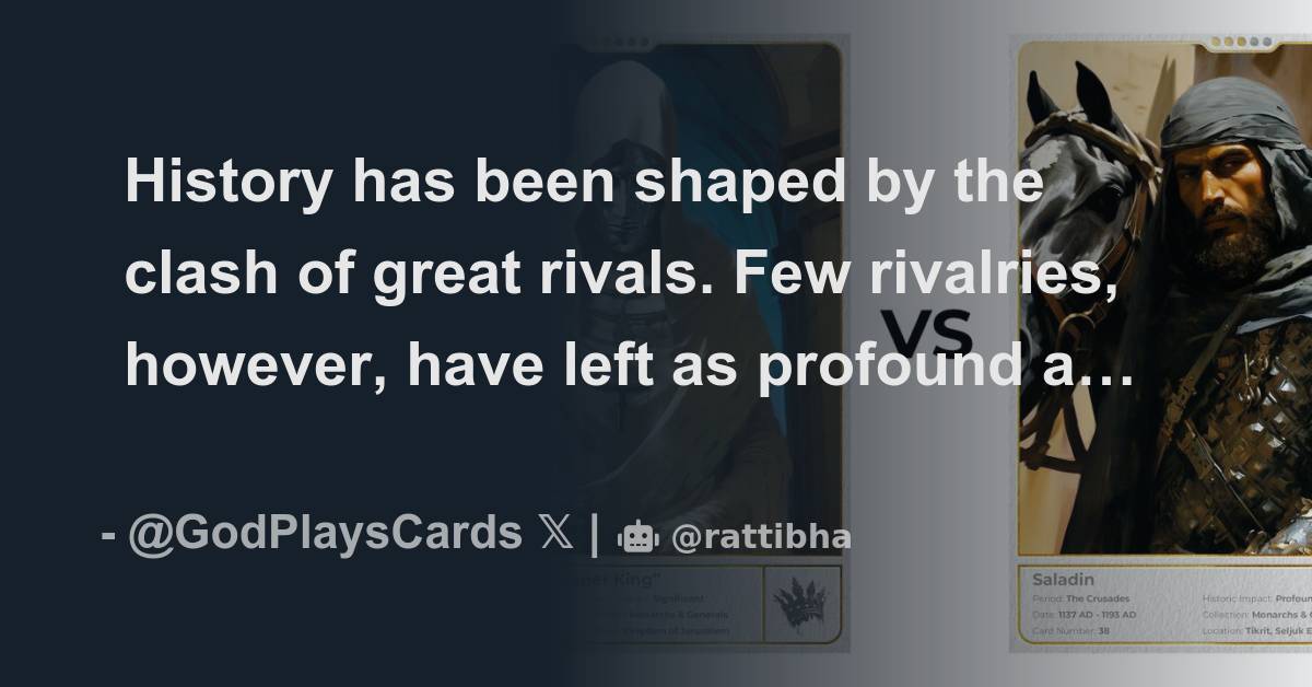History has been shaped by the clash of great rivals. Few rivalries ...
