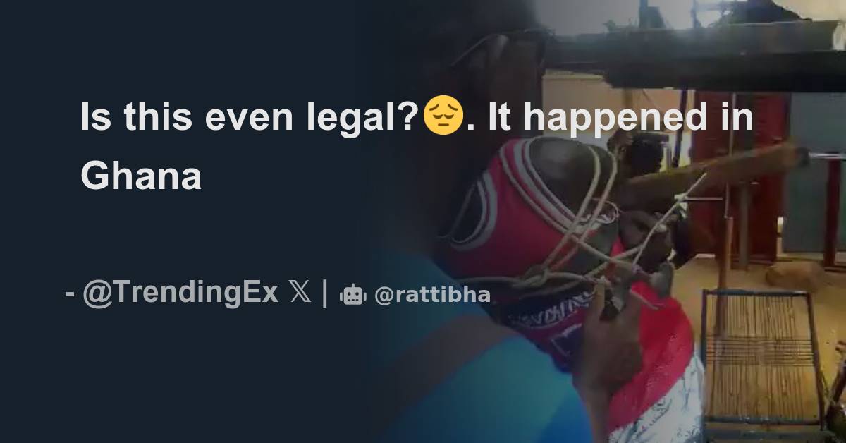 Is this even legal?😔. It happened in Ghana - Thread from Trending ...
