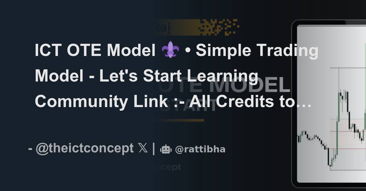 ICT OTE Model ⚜️ • Simple Trading Model - Let's Start Learning ...