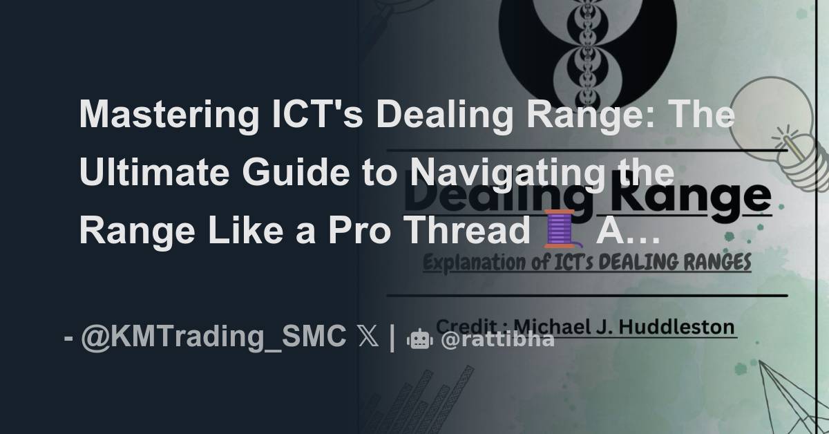 Mastering ICT's Dealing Range: The Ultimate Guide to Navigating the Range Like a Pro Thread 🧵 ...