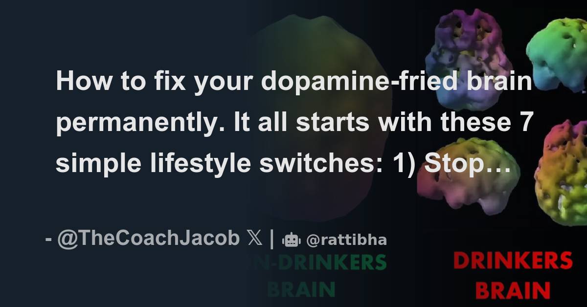 How to fix your dopamine-fried brain permanently. It all starts with ...