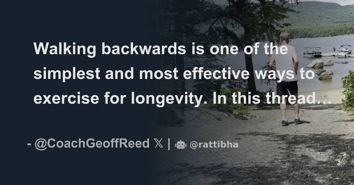 Walking backwards is one of the simplest and most effective ways to ...