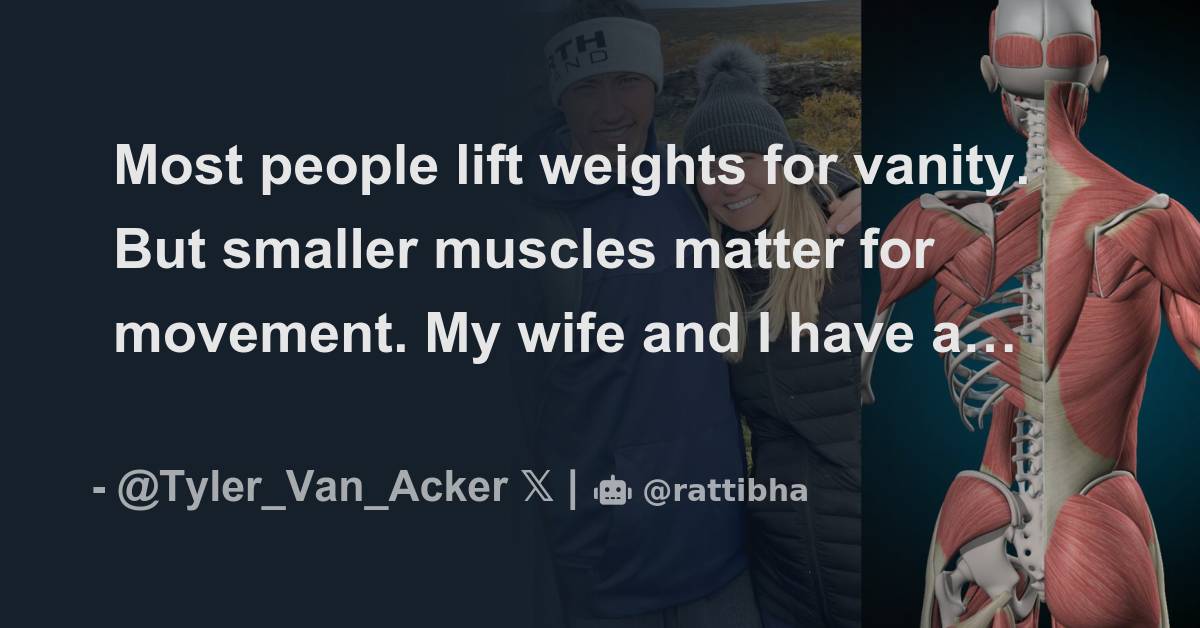 Most people lift weights for vanity. But smaller muscles matter for ...