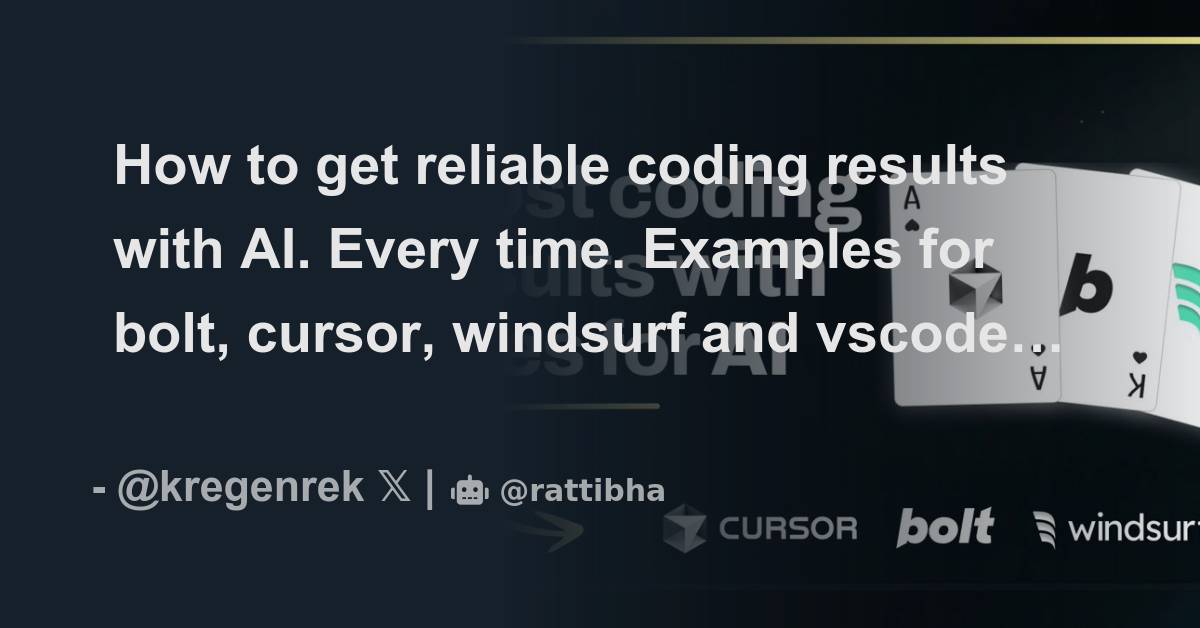 How to get reliable coding results with AI. Every time. Examples for ...