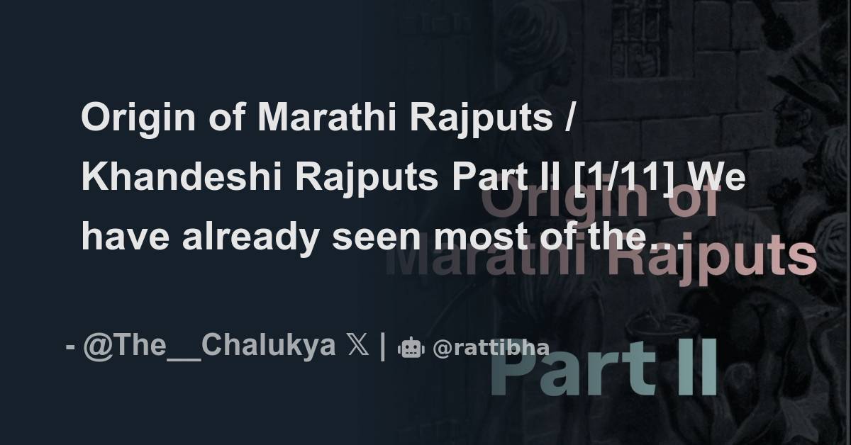 Origin of Marathi Rajputs / Khandeshi Rajputs Part II [1/11] - المسلسل من The Chalukya @The ...