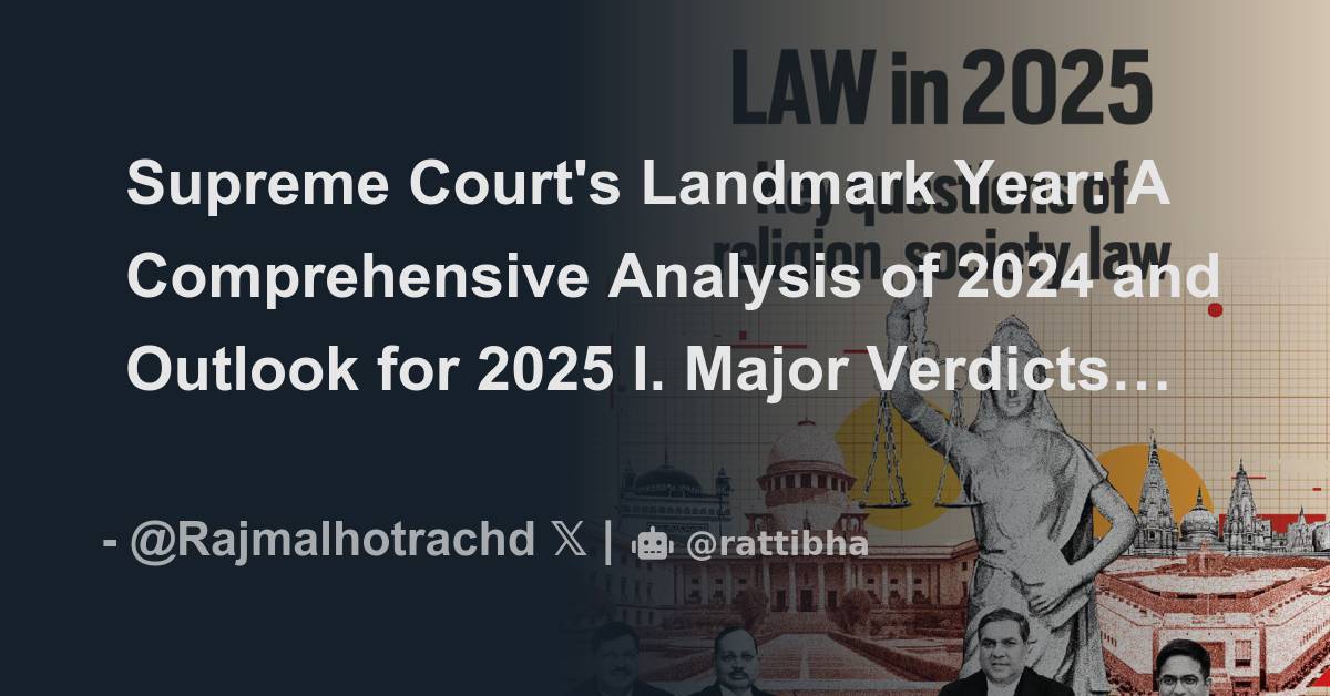 Supreme Court's Landmark Year: A Comprehensive Analysis of 2024 and ...