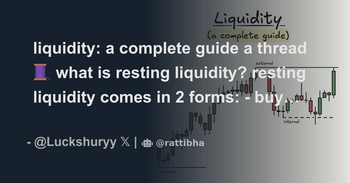liquidity: a complete guide a thread 🧵 - Thread from Luckshury ...