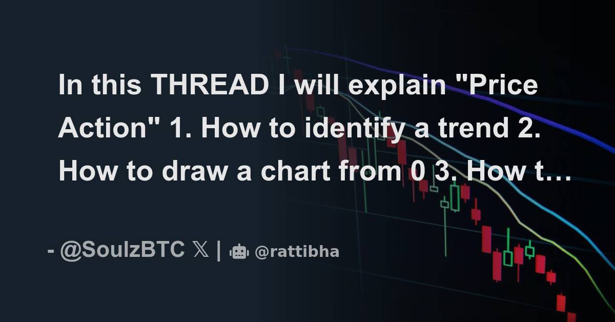 In this THREAD I will explain "Price Action" 1. How to identify a trend ...
