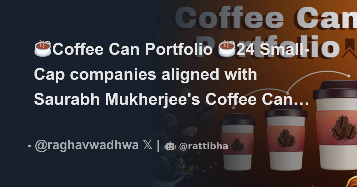 ☕️Coffee Can Portfolio ☕️24 Small-Cap companies aligned with Saurabh ...