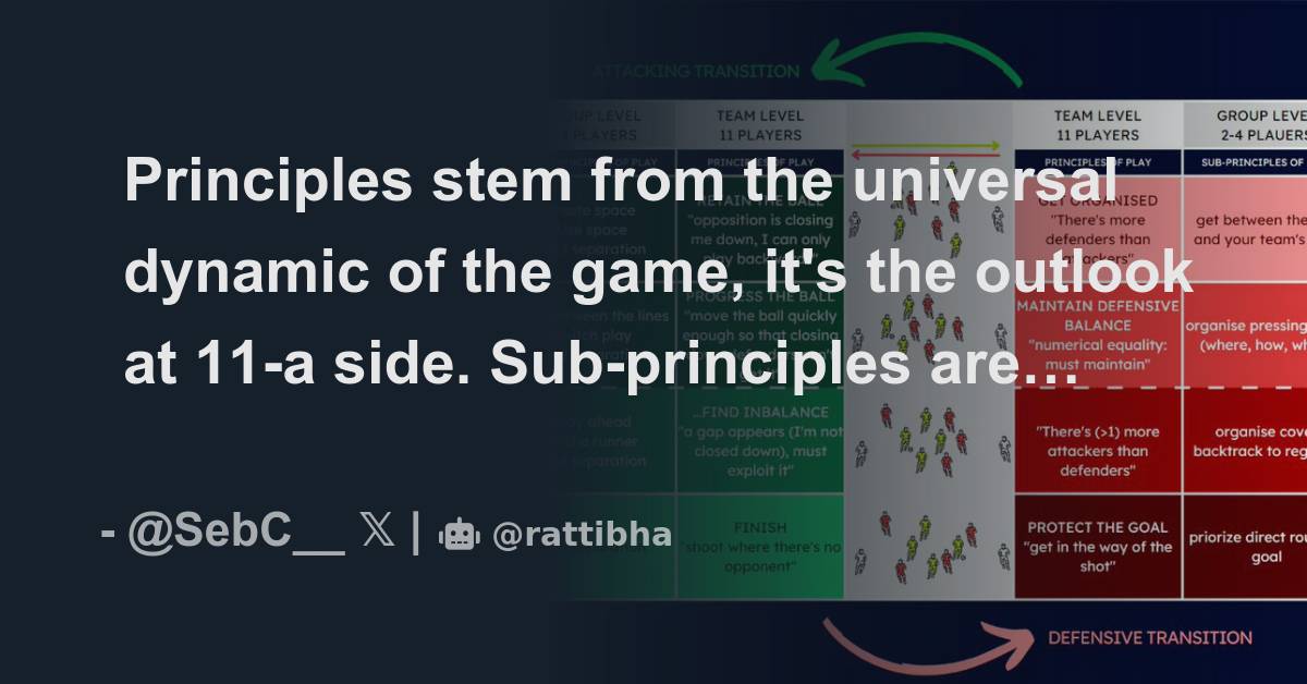 Principles stem from the universal dynamic of the game, it's the ...
