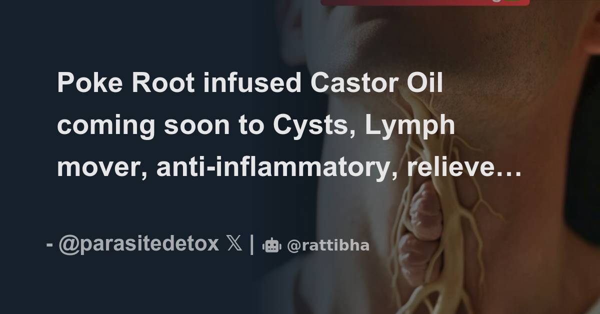 Poke Root infused Castor Oil coming soon to https://t.co/4J9FBxvx2k ...