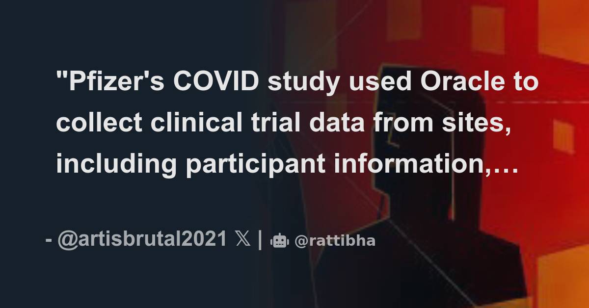 "Pfizer's COVID study used Oracle to collect clinical trial data from ...
