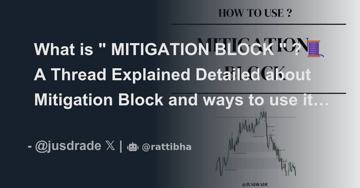 What is " MITIGATION BLOCK " ? 🧵A Thread Explained Detailed about ...
