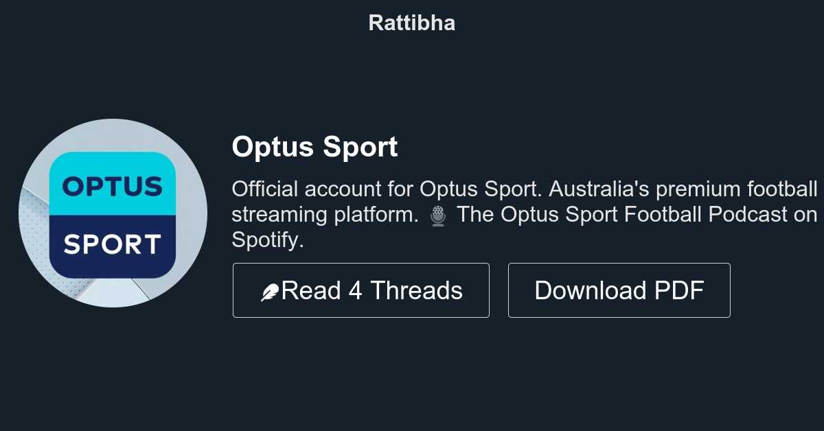 كاتب هذه السلسة: Optus Sport - رتبها