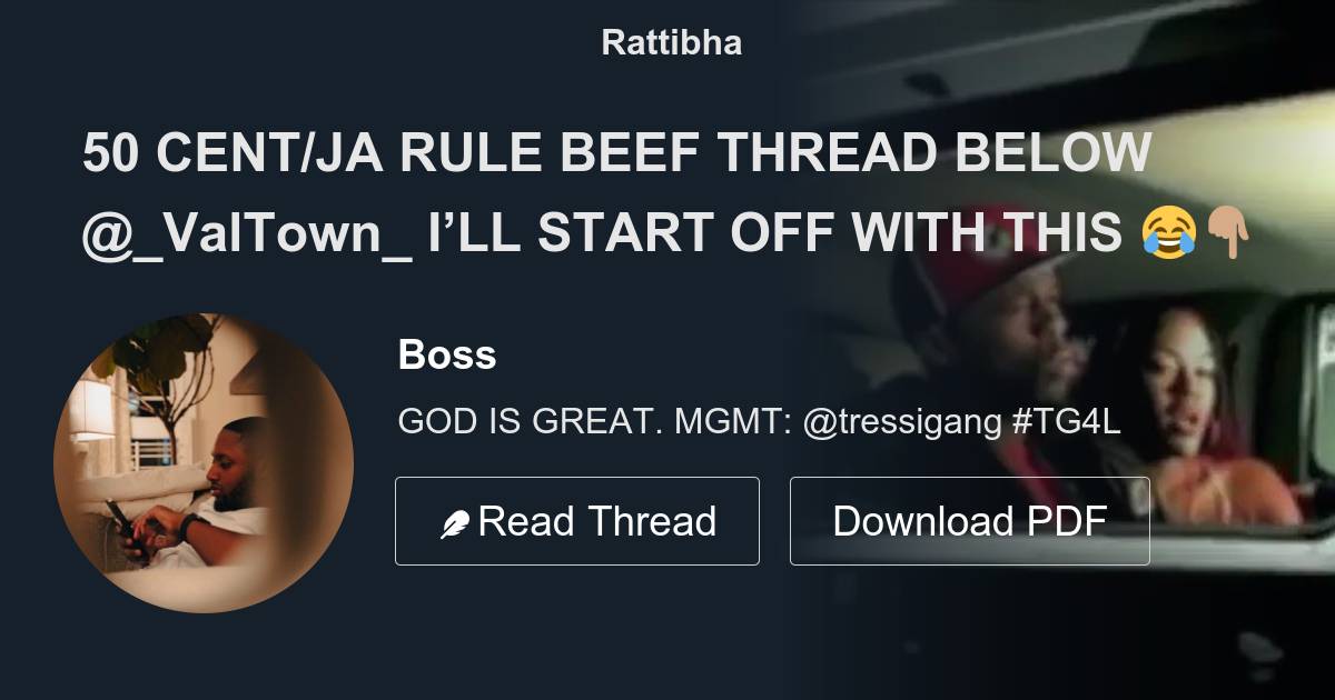 50 CENT/JA RULE BEEF THREAD BELOW @_ValTown_ I’LL START OFF WITH THIS 😂 ...